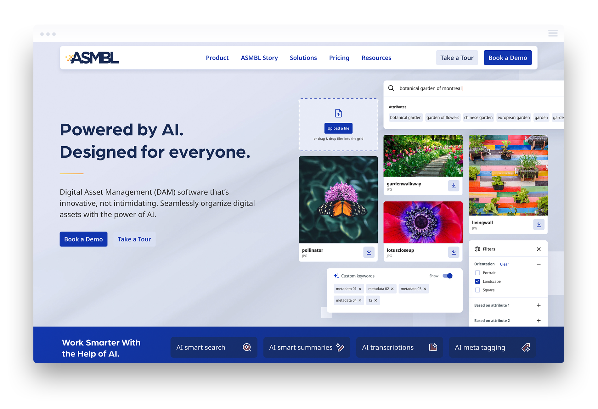 SaaS Website Design for ASMBL AI