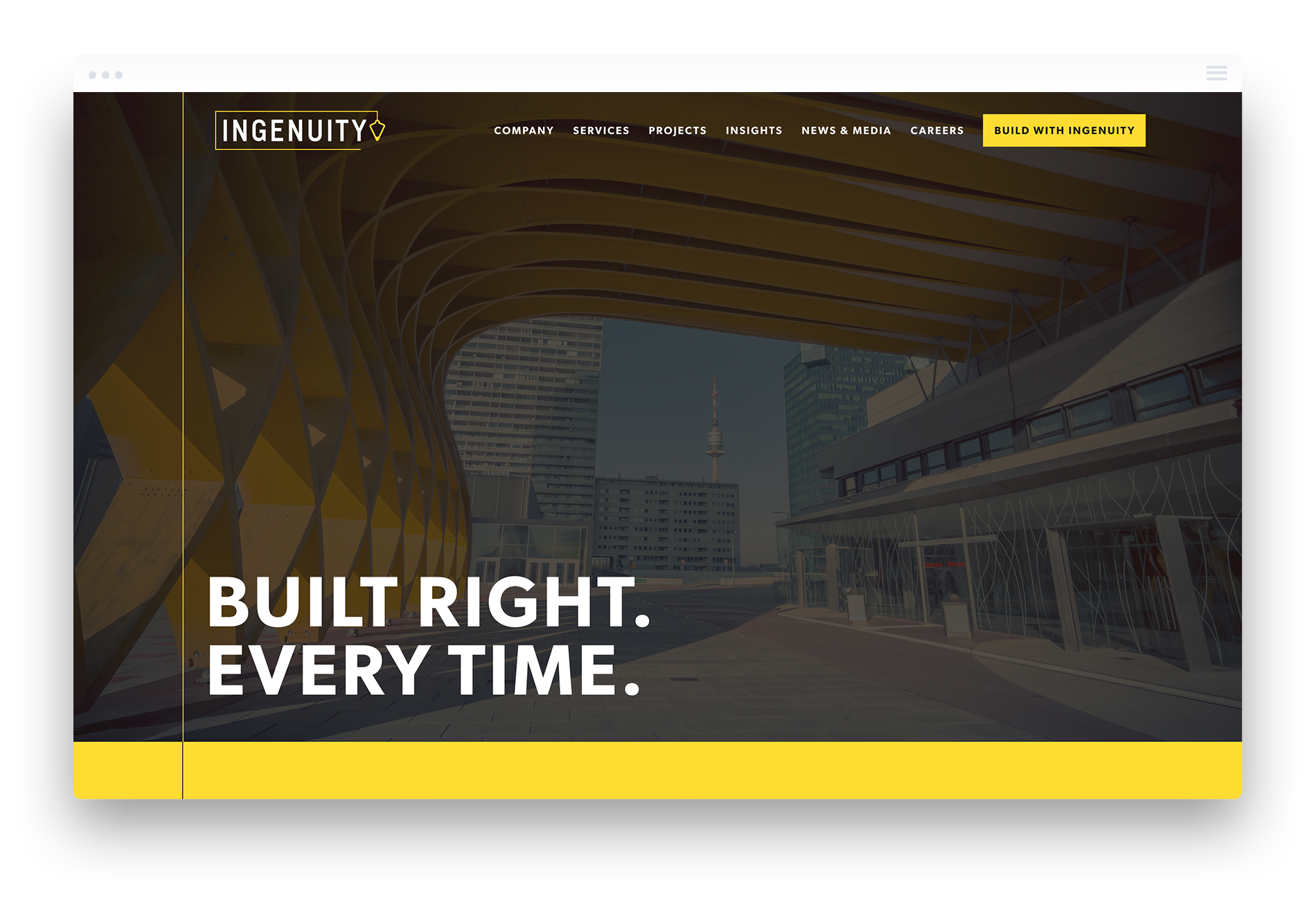 Brand Strategy & Web Design for Construction Firm: Ingenuity